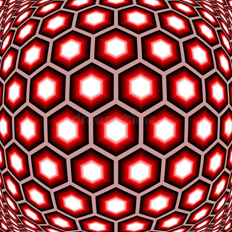 Design Distorted Hexagon Geometric Pattern Stock Vector - Illustration ...