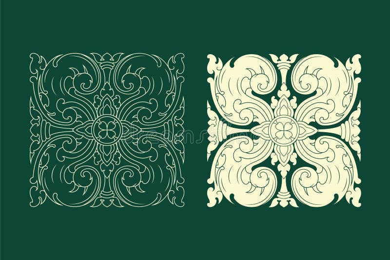 Design Do Ilustrador Do Vetor De Elementos De Arte Khmer Ilustração do ...
