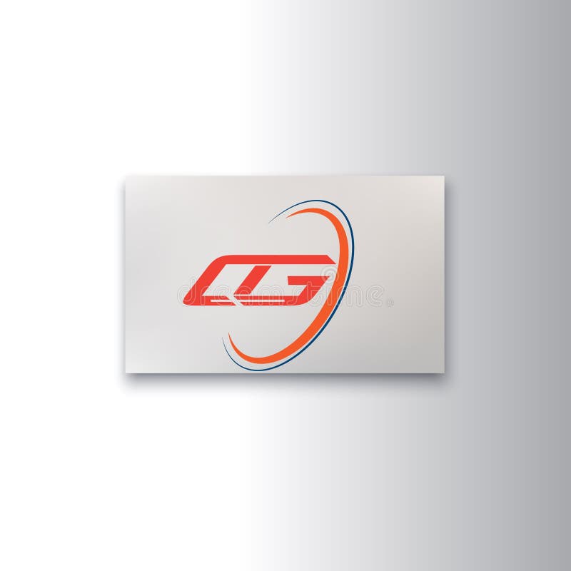 Design do logotipo cg text ilustração do vetor. Ilustração de logotipo ...