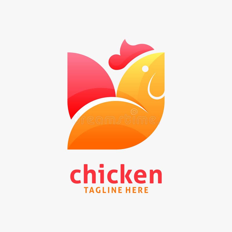 Design Do Logotipo Galinha De Galinha Ilustração do Vetor - Ilustração ...