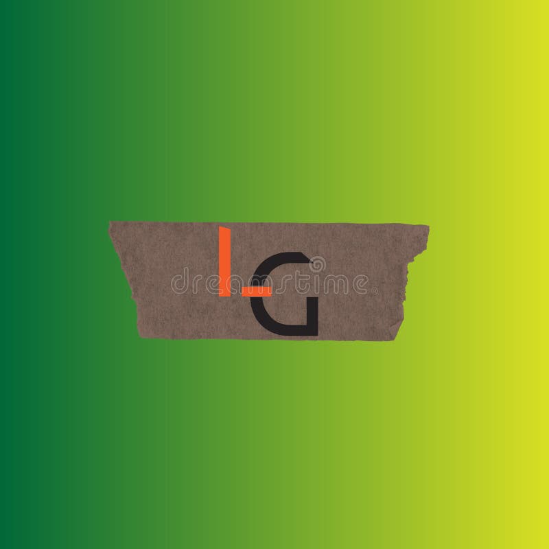 Design do logotipo lg text ilustração do vetor. Ilustração de fonte ...