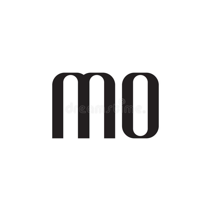 Design Do Vetor Do Modelo De Logotipo Inicial Da Letra Mo Ilustração do ...