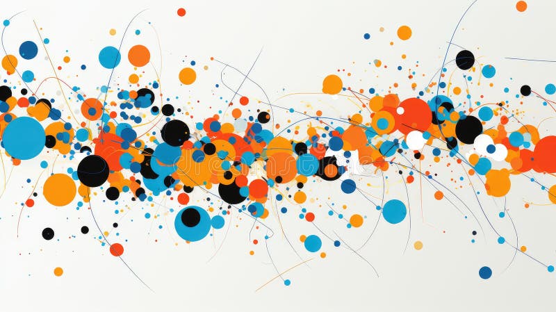 Design Dots Randomly Moving Stock Illustration - Illustration of ...