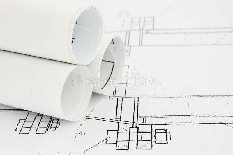 Design draft papers stock photo. Image of blue, dimensions - 3824014