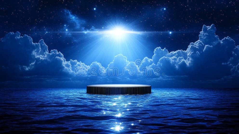 In the Design for a Dramatic Presentation, a Spotlight Illuminates a ...