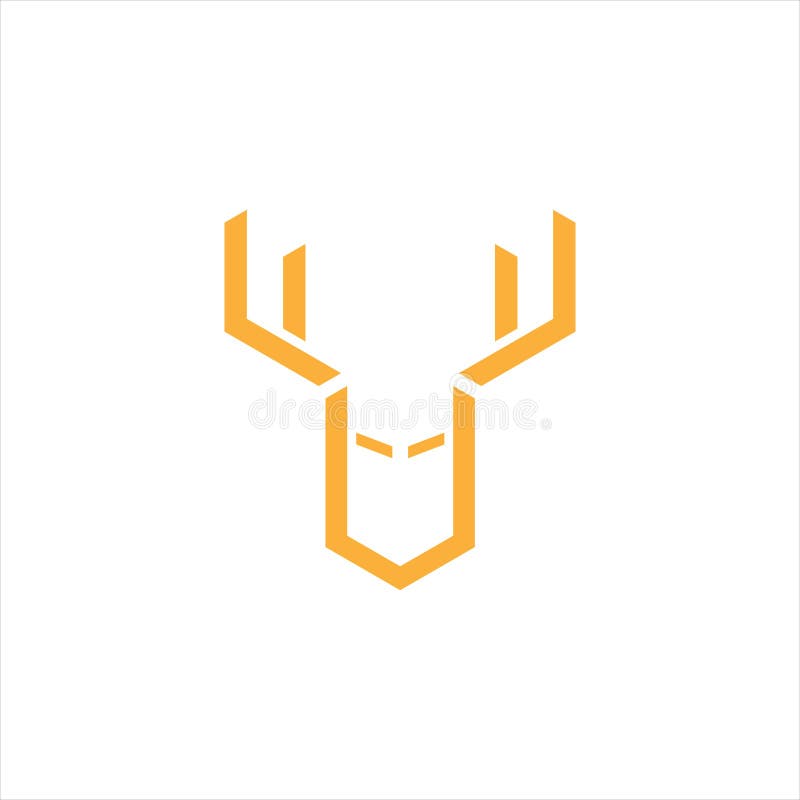 Design du logo cerf illustration de vecteur. Illustration du cercle ...