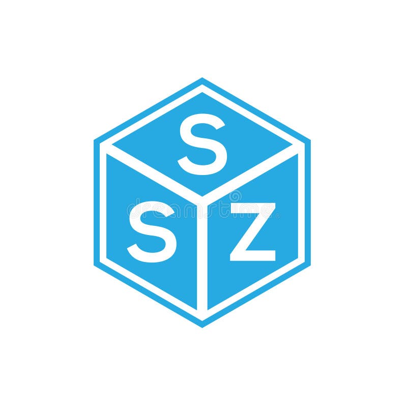 Design Du Logo De La Lettre Ssz Sur Fond Noir. Concept De Logo De ...