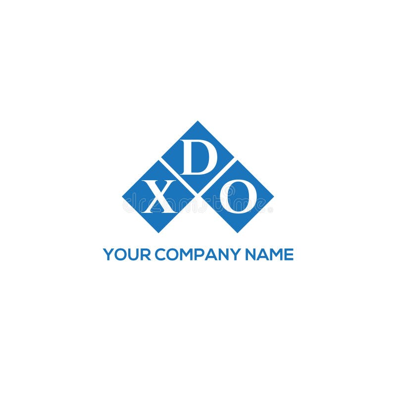 Design Du Logo Xdo Lettre Sur Fond Blanc. Concept De Logo De Lettre ...