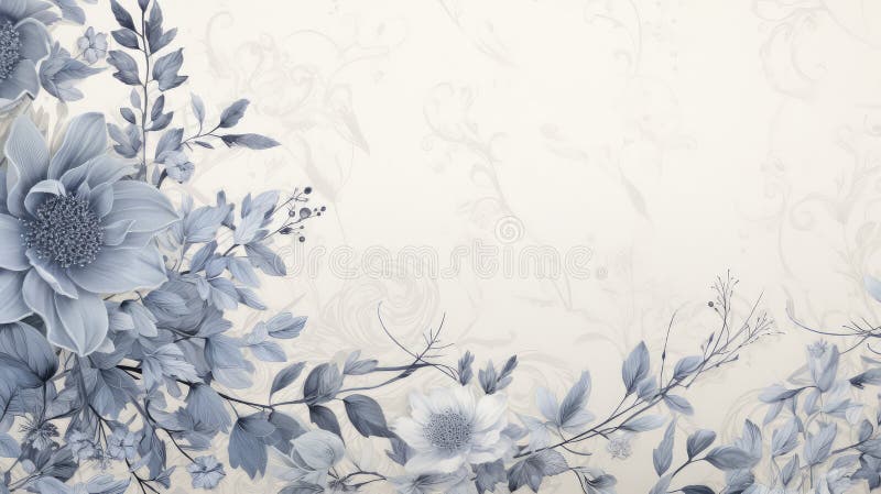 Dusty Blue Floral Background Stock Illustrations – 1,473 Dusty Blue ...