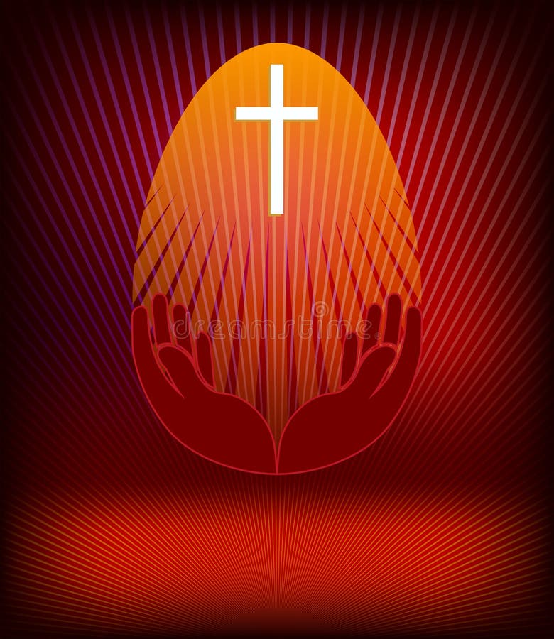 Design with Easter Egg Scarlet Stock Vector - Illustration of saint ...