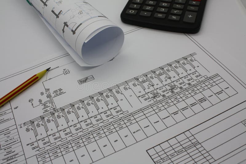 Electrical Blueprint Background