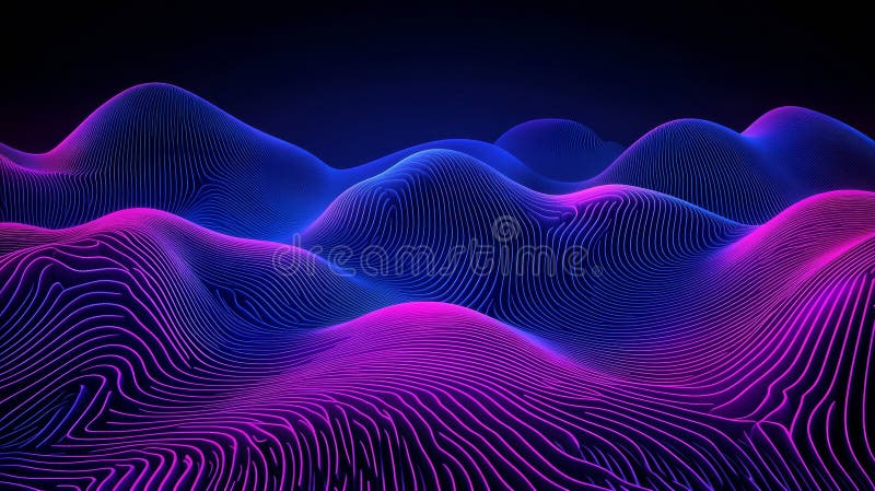 The Design Element Consists of Soft Background and Abstract Blue Purple ...
