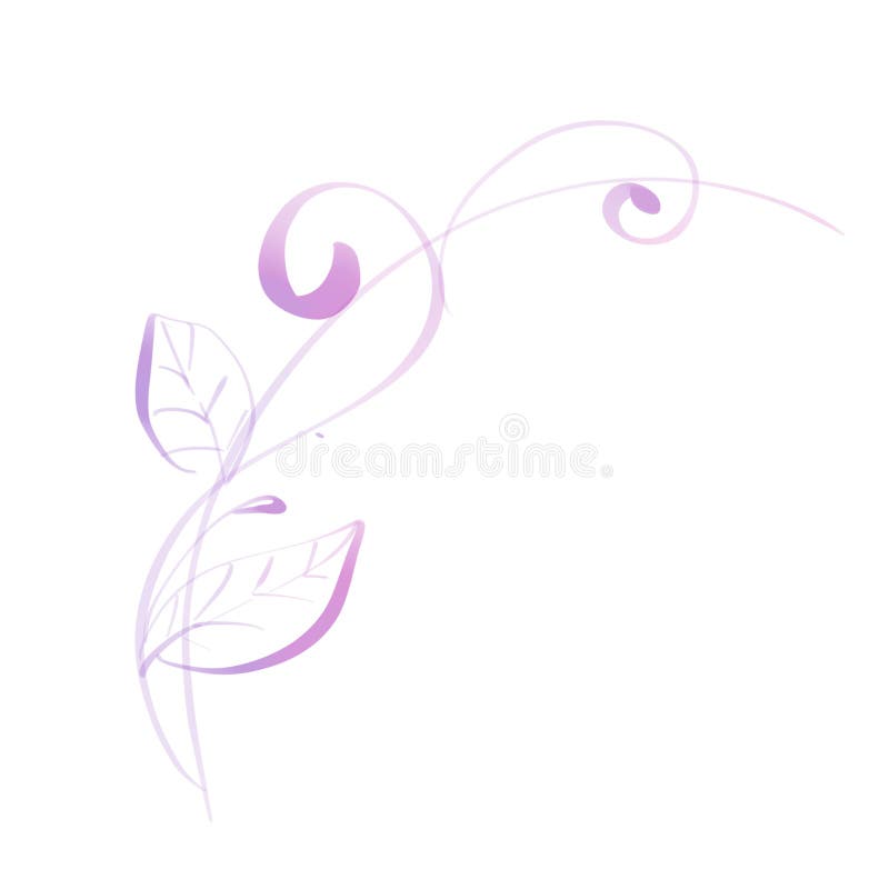 Design Element Curl in Doodle Style, Romance for Making Patterns ...