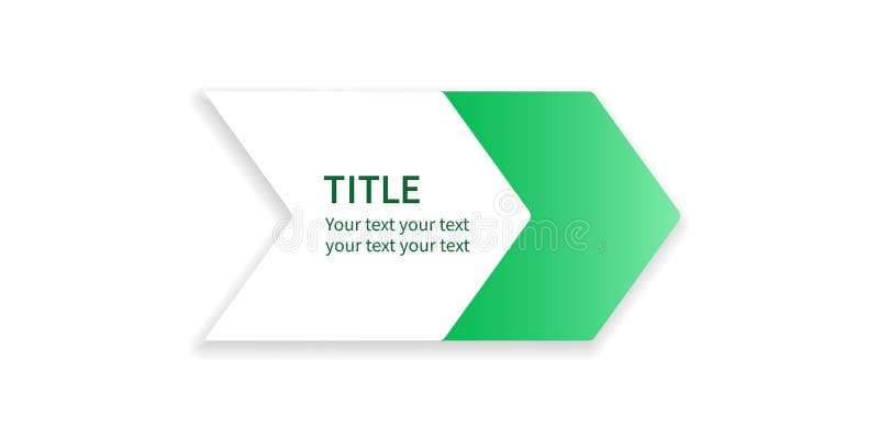 Design Element in the Form of an Arrow. Vector Illustration. Stock ...