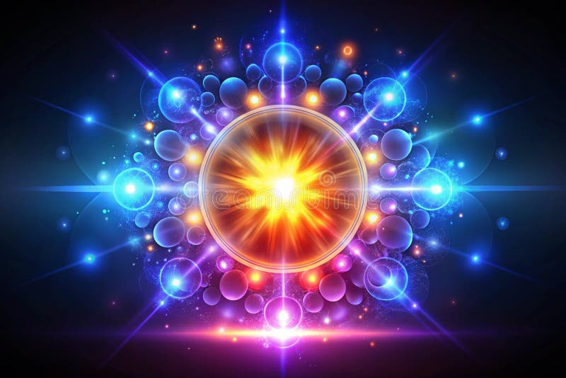 Design element - Glow stock illustration. Illustration of futuristic ...