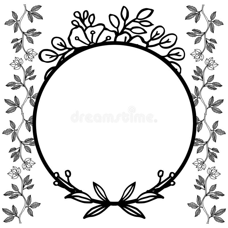 Design Element with Pattern of Flower Frame. Vector Stock Vector ...