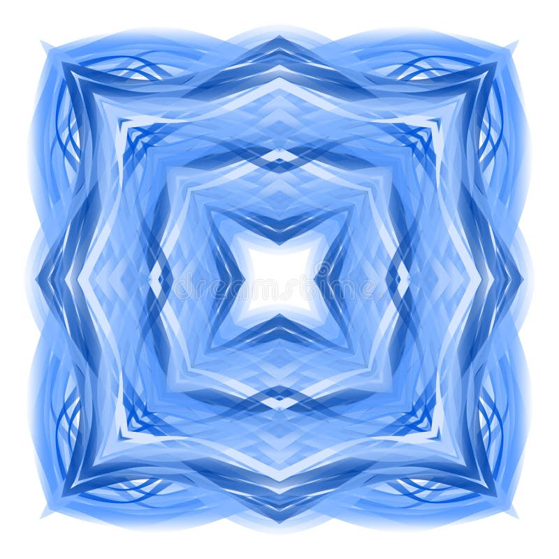 Square Pattern - Blue Waves Stock Illustration - Illustration of ...