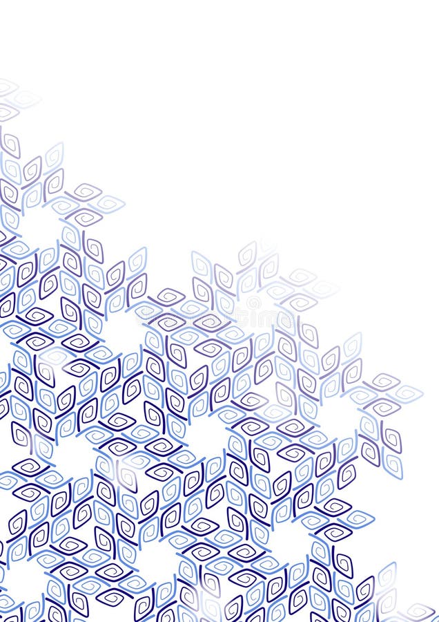 Design Element with Stars. Snowflakes Background. Gradient Blue Spirals ...