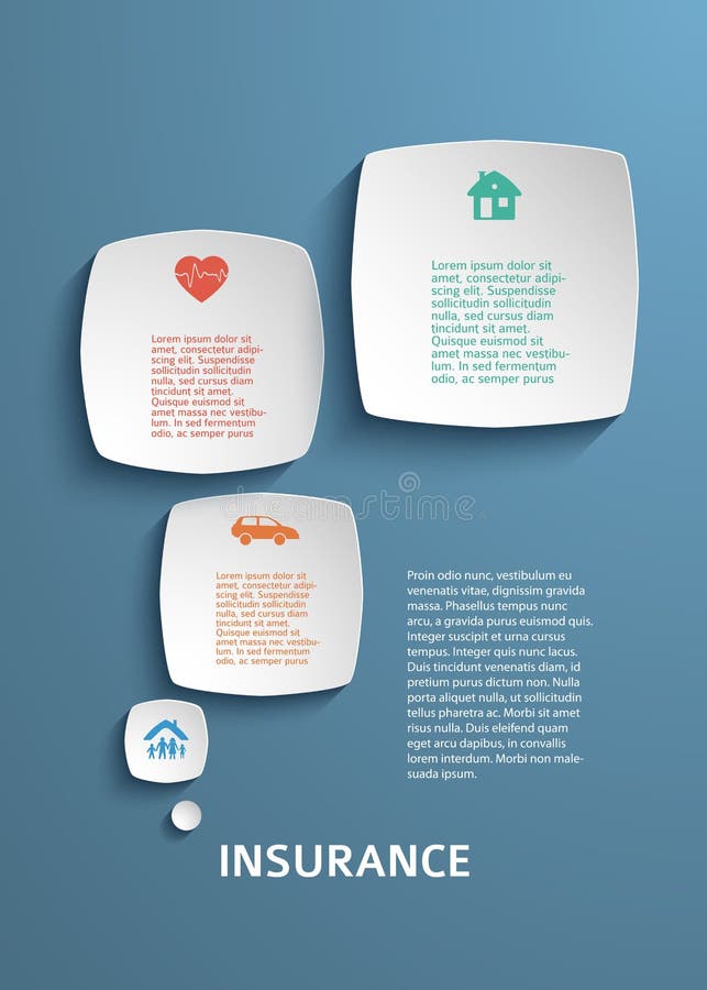 Design Element Template Presentation Business Report Insurance Stock ...