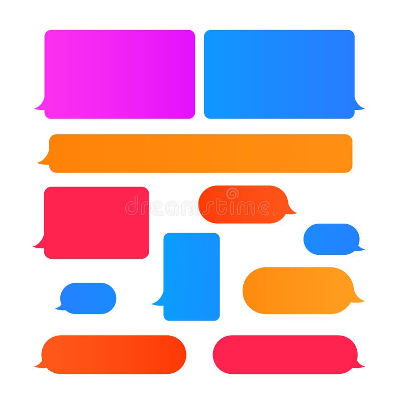 Design Element Vector of Message Bubbles Stock Illustration ...