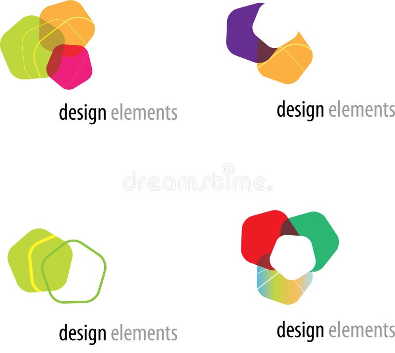 Set of design elements stock vector. Illustration of label - 22836280