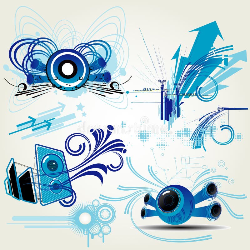 Set design elements stock vector. Illustration of autumn - 3122503