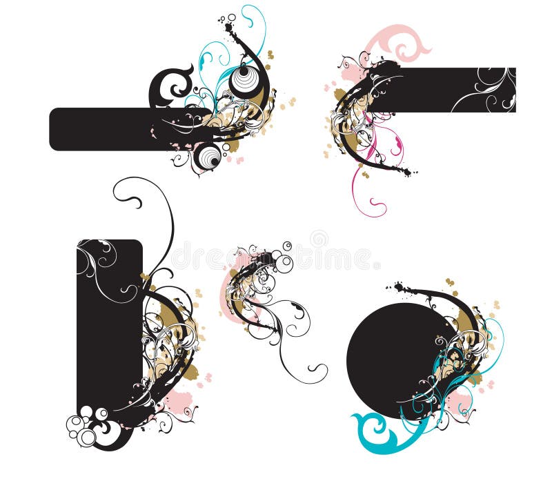 Design elements stock vector. Illustration of artistic - 7074376