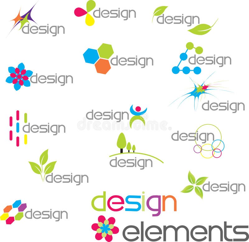 Logo and design elements stock vector. Illustration of black - 16558734