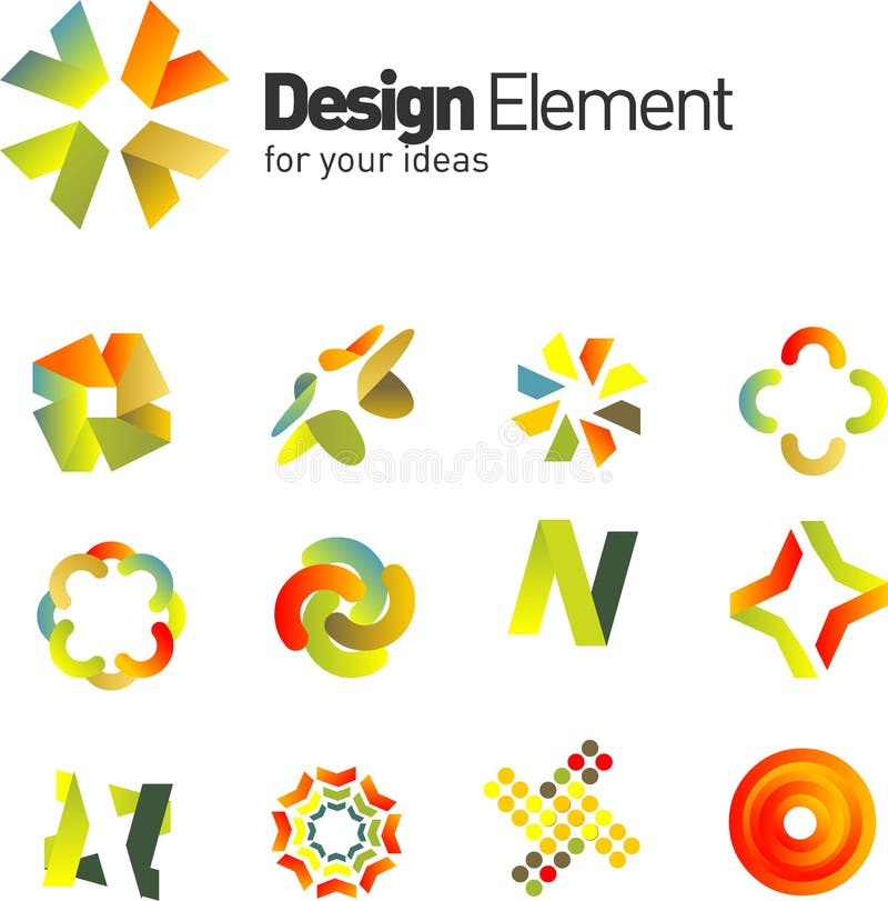 Design elements stock vector. Illustration of color, glossy - 9979568