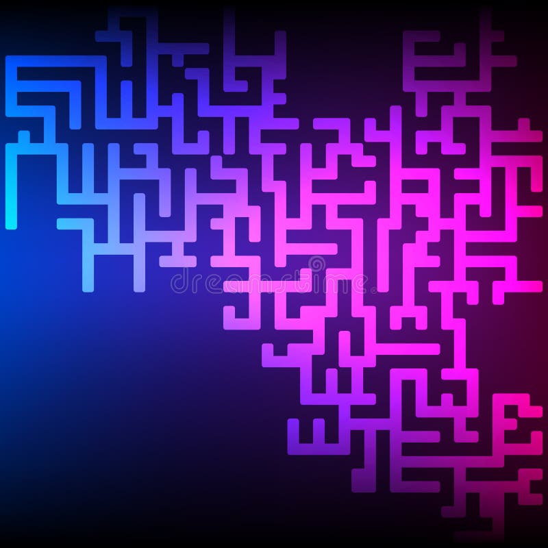 Neon maze screensaver for windows - Juliwheel
