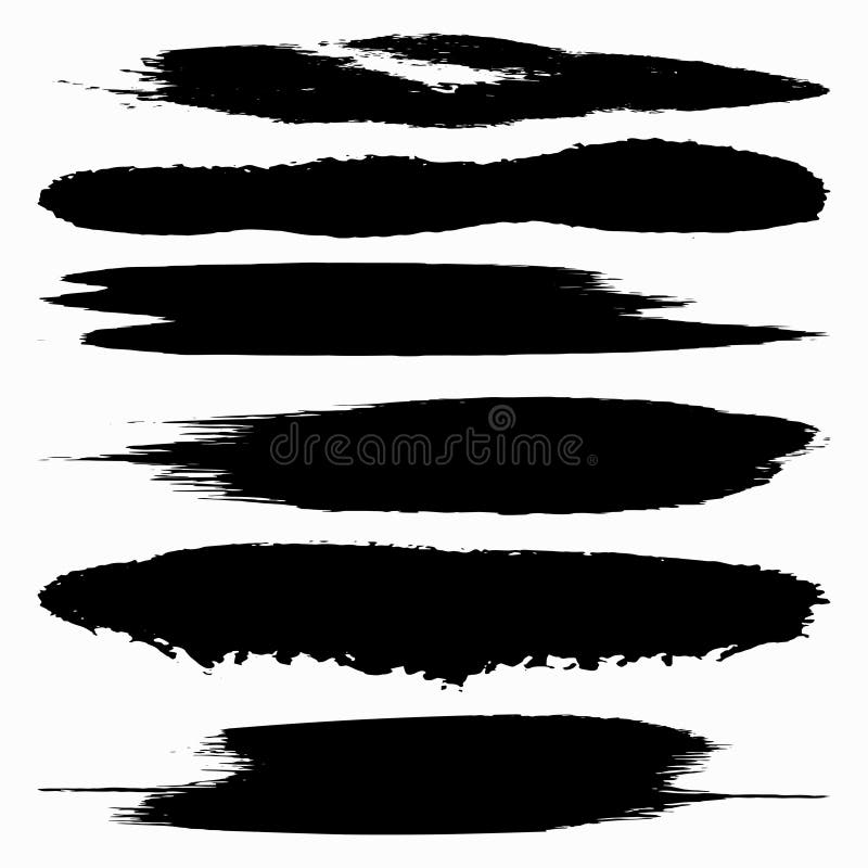 Design Elements of Black Banners Graffiti Collection Stock Illustration ...