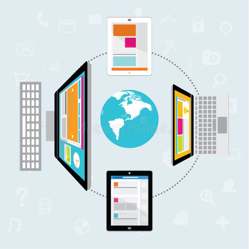 Design Elements for Business Social Networking Stock Illustration ...