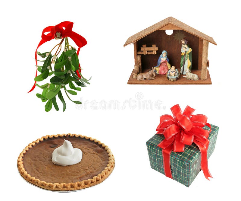 Design Elements for Christmas Stock Image - Image of cream, berries ...