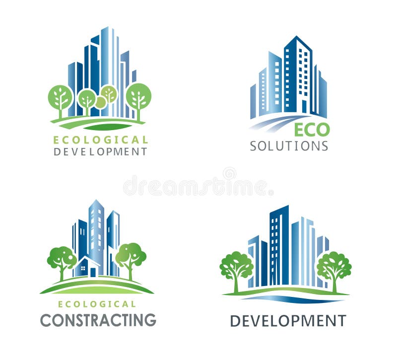 Design Elements for Ecological Construction Company Stock Vector ...