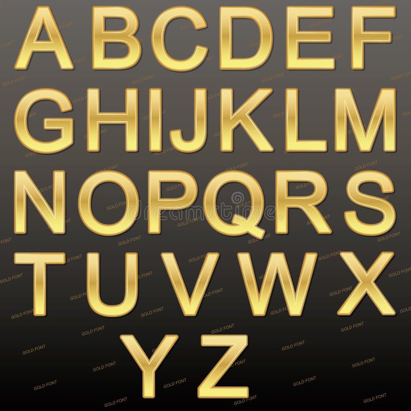 Design Elements Gold Wire 3d Font Stock Illustrations – 3 Design ...