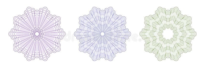 Design Elements. Guilloche Elements for Make Diploma or Certificate ...