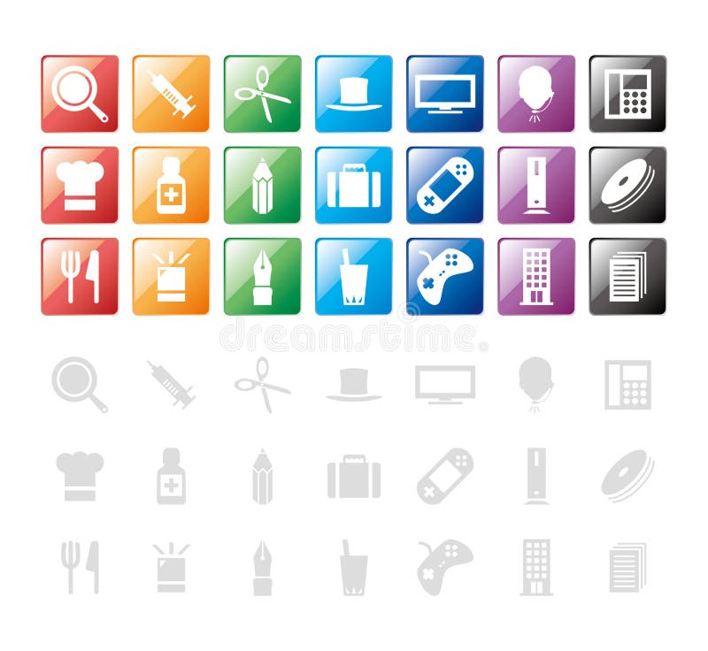 Design elements / icon stock vector. Illustration of computer - 21171769