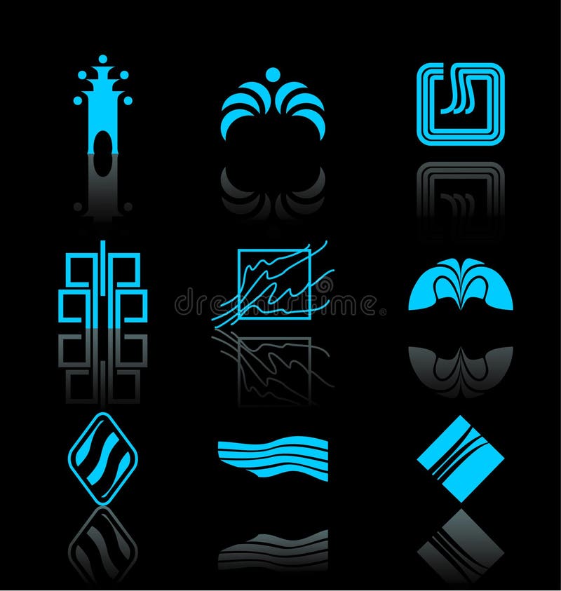 Design Elements - Icon Set (5) Stock Vector - Illustration of acute ...