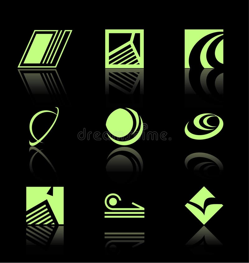 Design Elements - Icon Set (4) Stock Vector - Illustration of clip ...