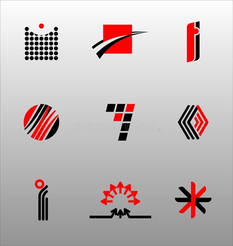 Design Elements - Icon Set (4) Stock Vector - Illustration of clip ...