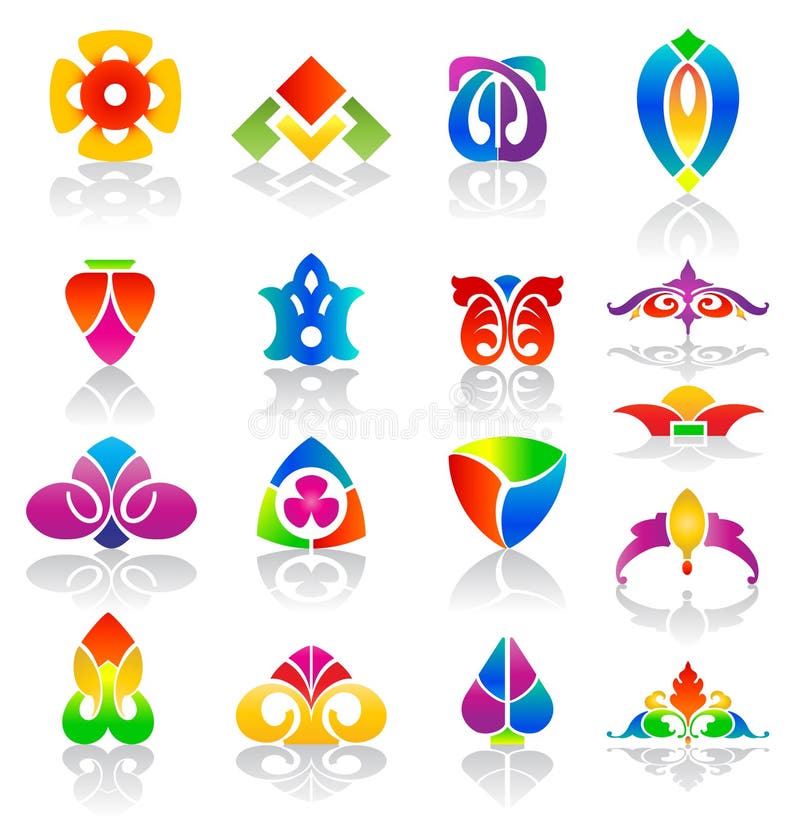 Design Elements. Icons. Vector Colorful Symbols Stock Illustration ...