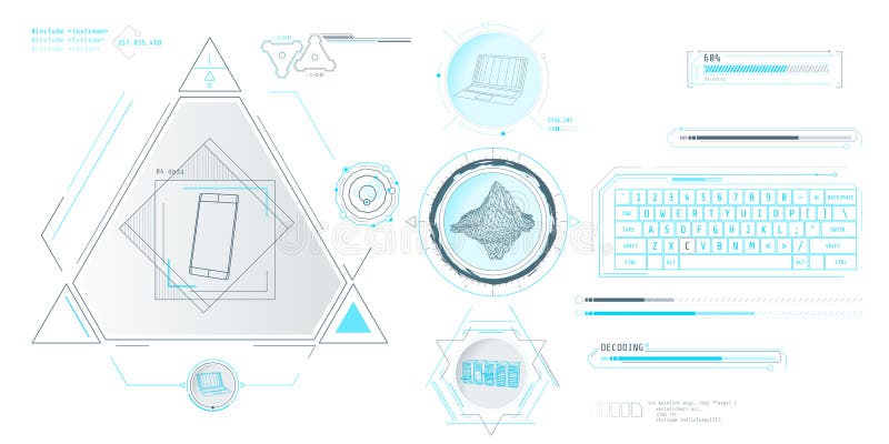 Design Elements for Infographic of Big Data. Stock Vector ...