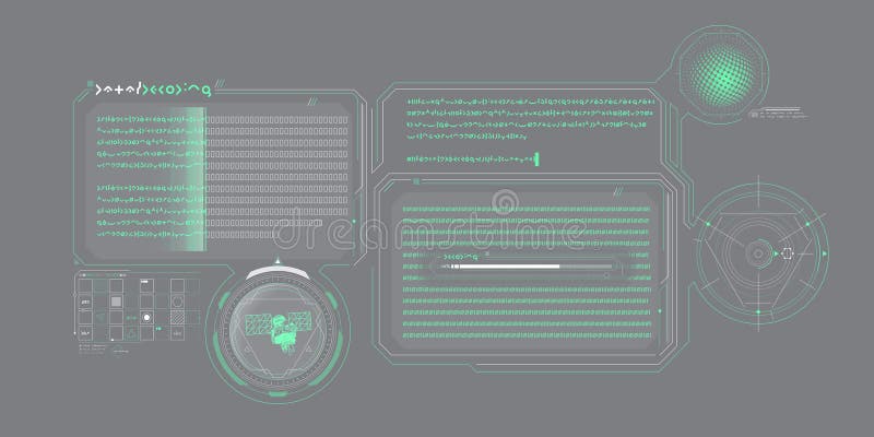 Design Elements for Infographic of Sci-fi Communication. Stock Vector ...