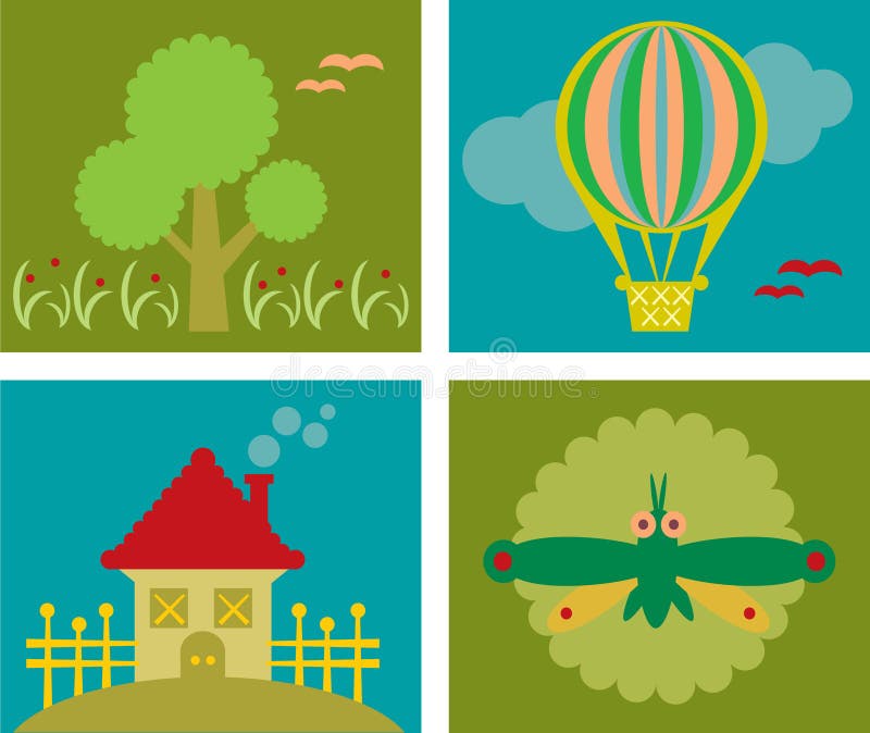 Design elements for kids stock vector. Illustration of high - 14396595