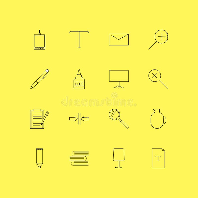 Design Elements Linear Icon Set. Simple Outline Icons Stock Vector ...