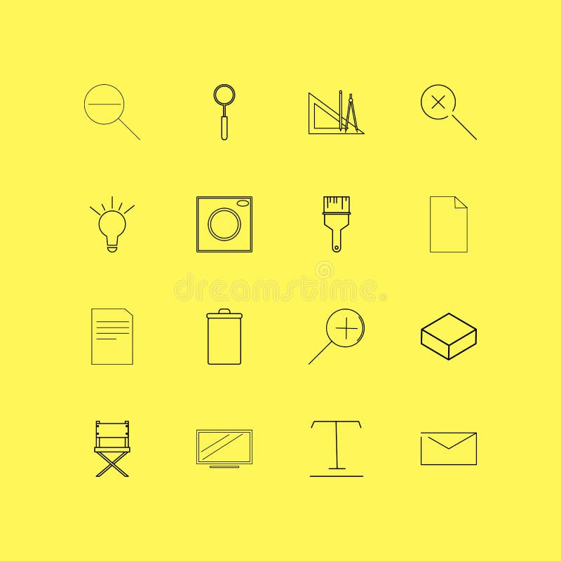 Devices linear icon set. stock vector. Illustration of simple - 109919983