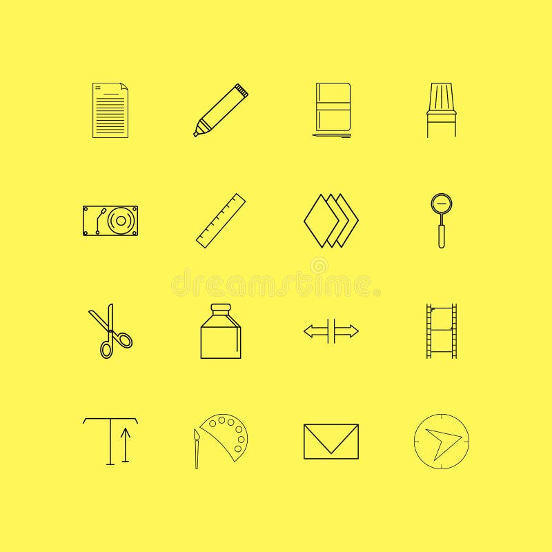 Devices linear icon set. stock vector. Illustration of devices - 109919990