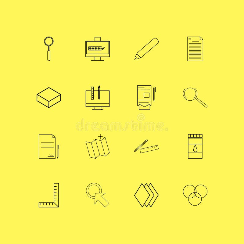 Devices linear icon set. stock vector. Illustration of simple - 109920366