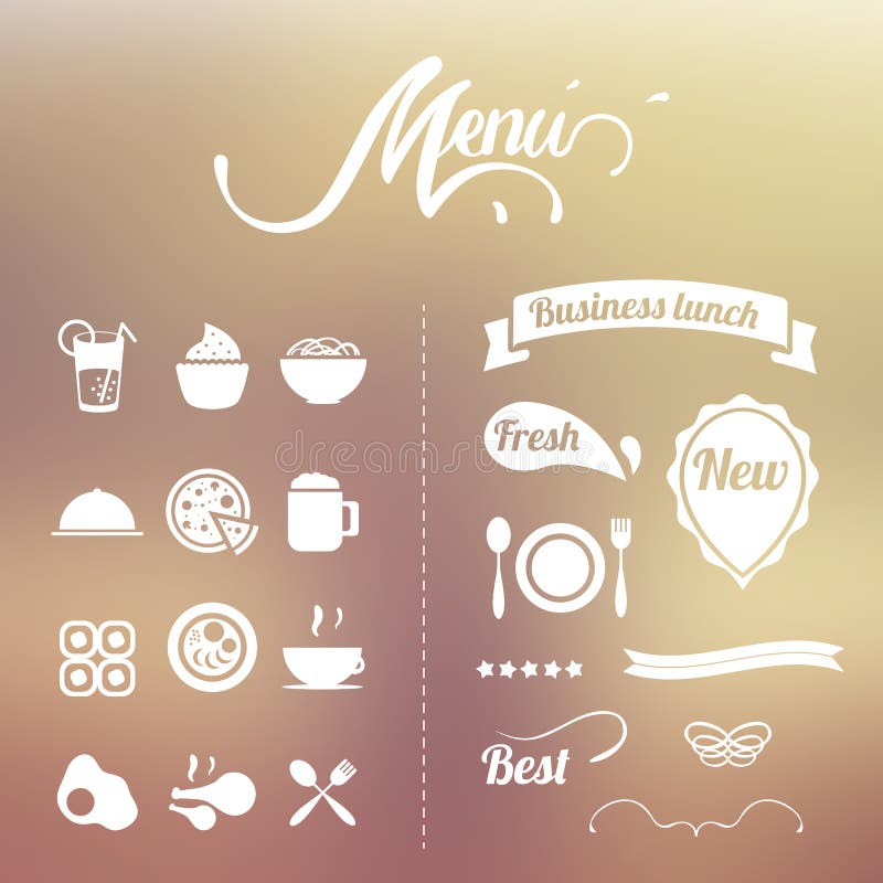 Design Elements menu stock vector. Illustration of lettuce - 39872051