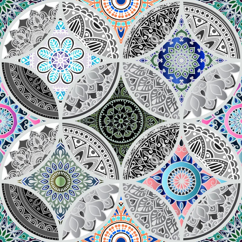 Design Elements with Moroccan Motif Stock Vector - Illustration of ...